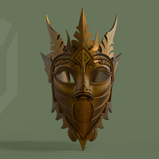 🧝 Royal Elven Mask 3D Printable Fantasy Mask STL・ STL File for 3D ...