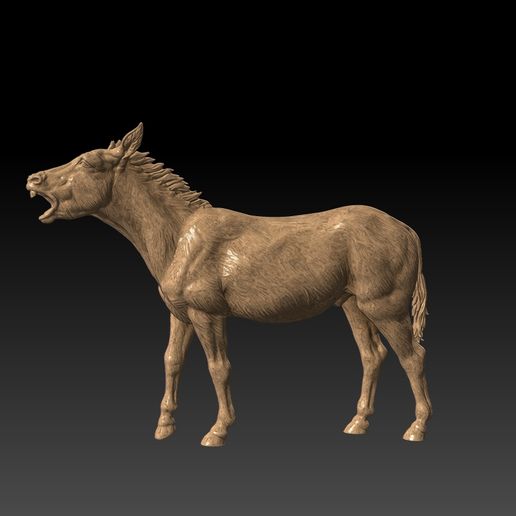 STL file Donkey 3D Print 🐎 (OBJ)・Template to download and 3D print・Cults