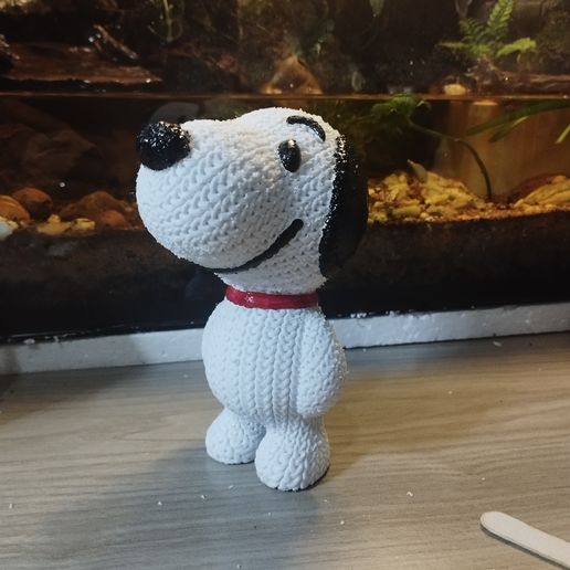 👾 Knitted Snoopy・3D Print with the Ender 3 v3 3D printer・Cults