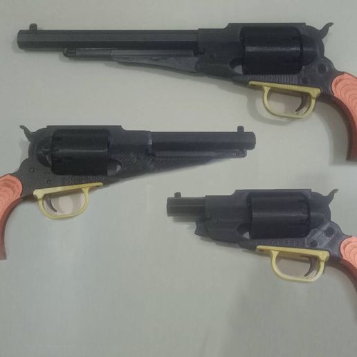 🧢 3 in 1 Remington Revolver Set Cap Gun BB 6mm Fully Functional Scale 1 ...