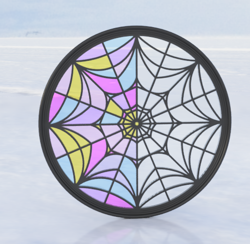 🧛 WEDNESDAY ADDAMS INSPIRED STAINED GLASS・ STL File for 3D printing・Cults