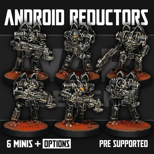 🤖 Chaos Android Reductors・ 3D File for 3D printing・Cults