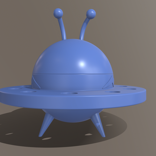 3D file Spaceship Box 🚀 ・3D printer design to download・Cults