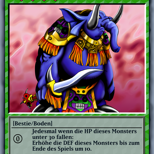 🎲 Yu-Gi-Oh! dungeon dice Garnecia Elefantis Miniature Figure・ STL File ...