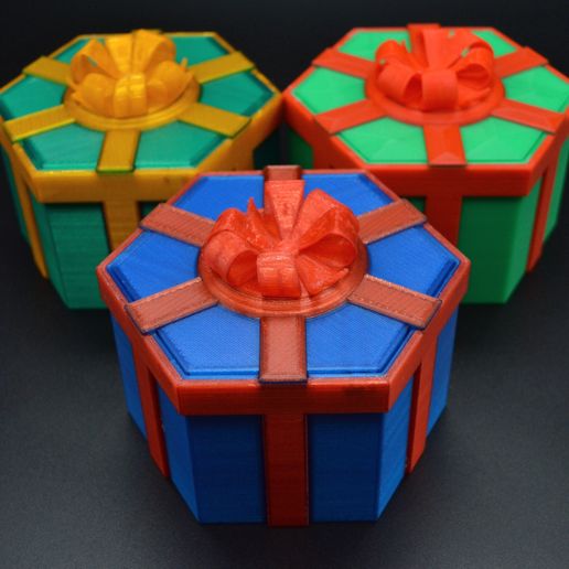 🎁 Gift box・ STL File for ・Cults