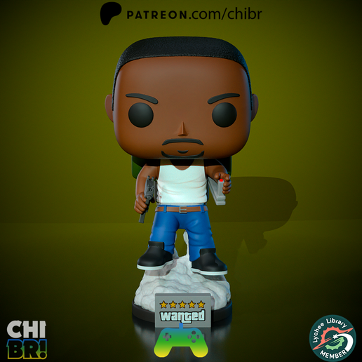 3D file CJ (Carj Johnson - GTA San Andreas - Funko 👾 ・3D printing model ...