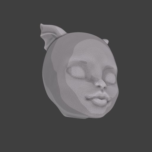👹 Stone Gargoyle Doll Head Compatible with Monster High G1・ 3D File for ...