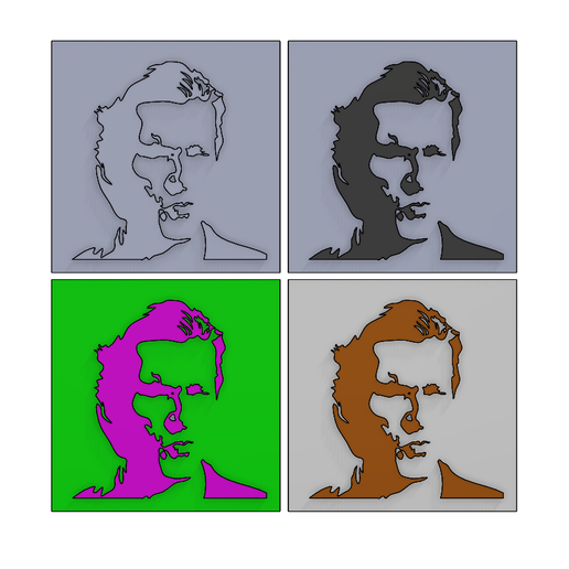 🎨 Sigma Face - Christian bale | Wall art・Бесплатный STL для ・Cults