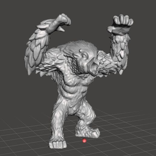 STL file OWLBEAR CREATURE MINIATURE MODEL FOR FANTASY GAMES DND AND RPG ...