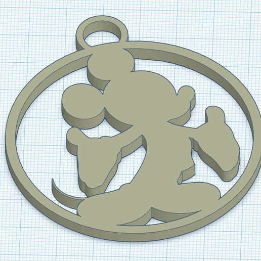 🐁 Mickey Mouse Keychain・Free STL File for ・Cults