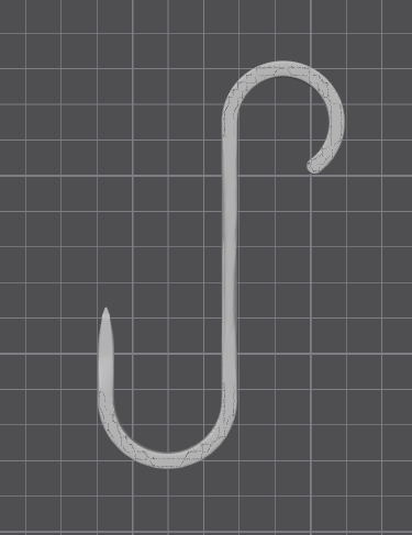 🪝 Butcher hook・Free STL File for 3D printing・Cults