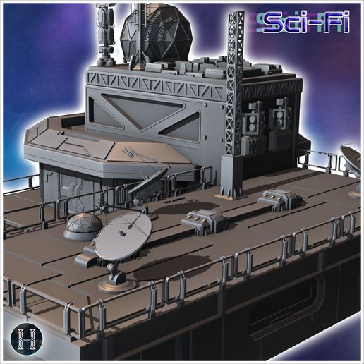 🔮 Futuristic complex with multiple interconnected structures and ...