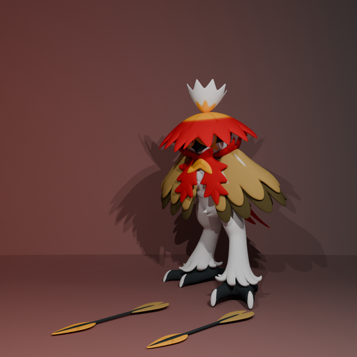 🐉 Pokemon Decidueye Hisuian Archéduc de Hisui・ 3D File for ・Cults