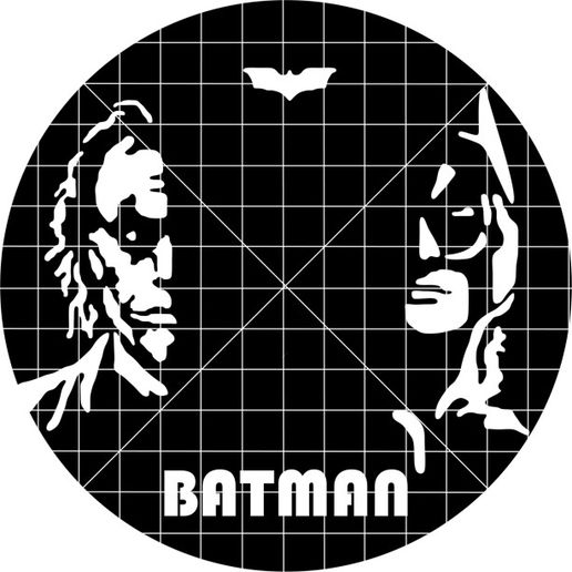 ⏺️ Batman for laser cutting on vinyl record DXF file・ DXF File for CNC ...