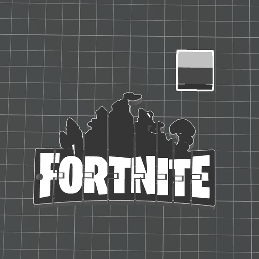 🗝️ Fortnite Logo Keychain - Minimalist 3D Print | No Supports Needed ...