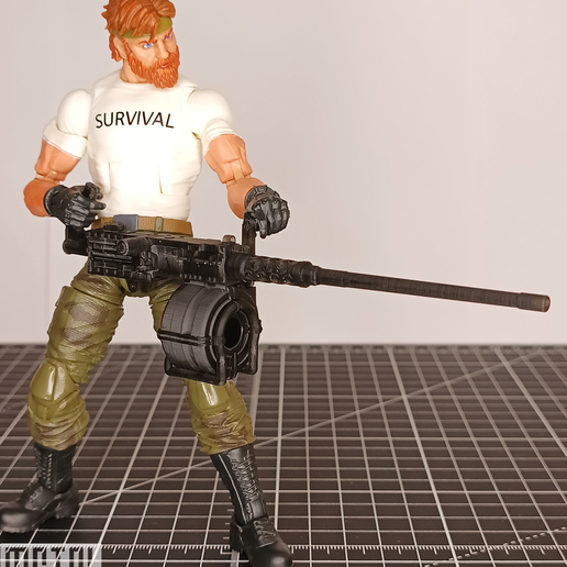 3D file Browning-M2 Special Ver. for 6 inch action figures 🪖 ・3D print ...