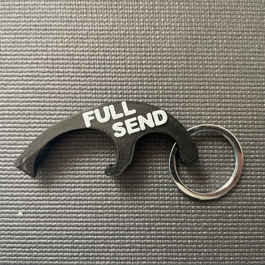 Full Send Shotgun Tool STL – Beer Can Chug Tool Keychain 3D Print File ...