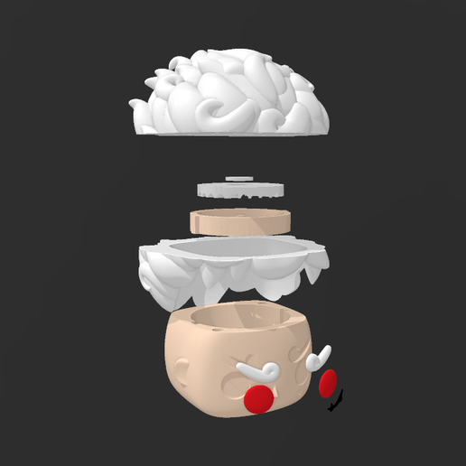 STL file Grinder Luffy Gear 5 ⚙️ ・3D printer design to download・Cults