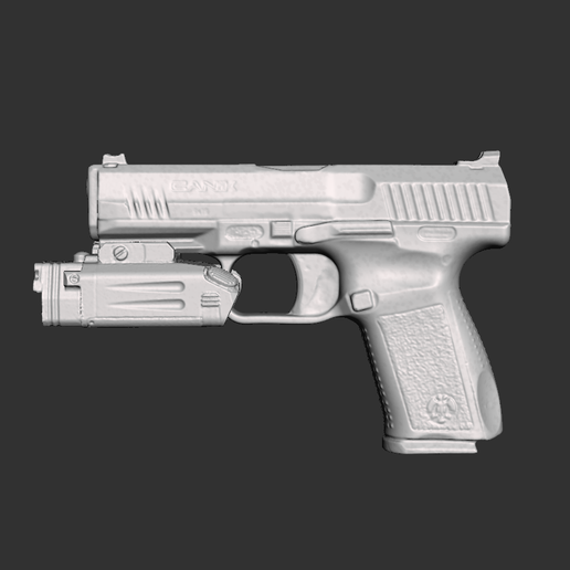 STL file Canik TP9 SF Elite Steiner Dbal-PL Real Size 3D Scan Gun Mold ...