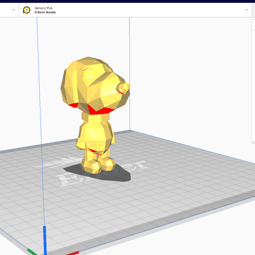 🐕 Snoopy low poly・Archivo STL para Impresión 3D・Cults