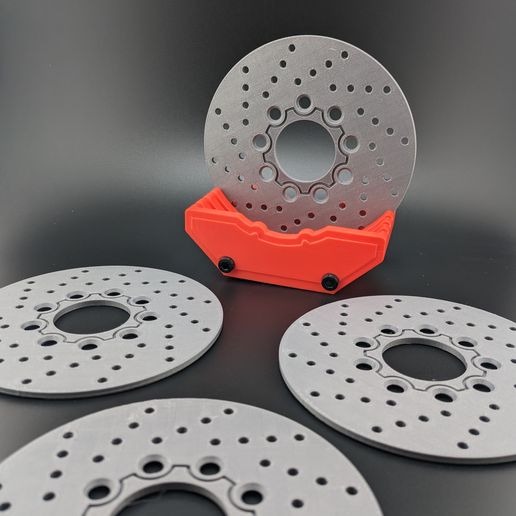 🚗 Disc Brake Coaster (4 Disc Set)・ STL File for 3D printing・Cults