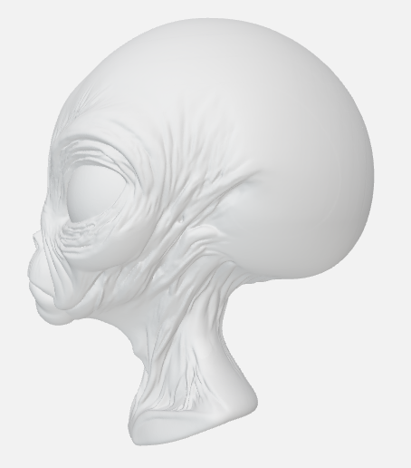 👽 Classic Grey Alien Bust C - Detailed Model 🛸・Free STL File for 3D ...