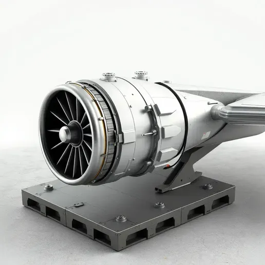 🛩️ Engine in Boeing 787 airplane wing・ STL File for 3D printing・Cults