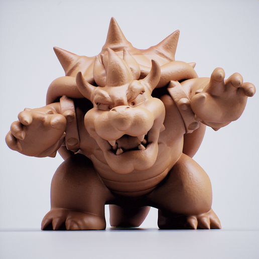 🤴 Clay/Stone Koopa king Mario bros - King Koopa with Clay/Stone finish ...