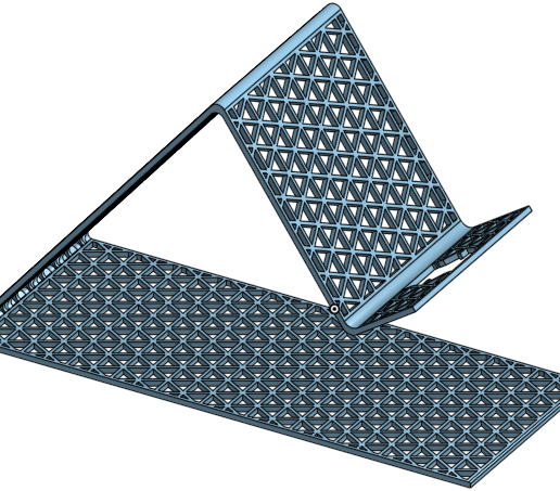 📞 Phone holder (Triangular mesh)・ STL File for 3D printing・Cults