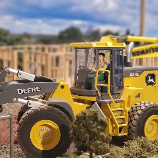 Descargar archivo STL Conversión Bruder John Deere 644 • Objeto para imprimir en 3D ・ Cults