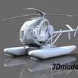🚁 Hughes 269 Calypso Helicopter model ship model building・ STL File for ...