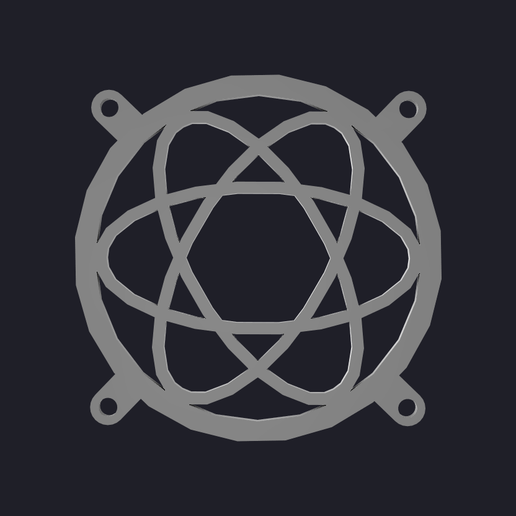 ⚛️ Atom PC Fan Cover 3D MODEL・ 3D File for 3D printing・Cults