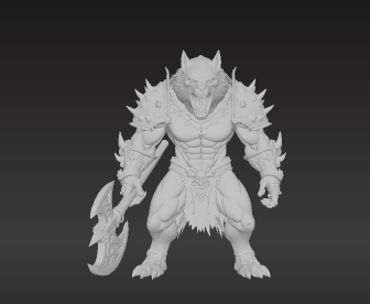 🐺 Bipedal Armored Alpha Wolf STL - Ferocious Battle Beast Commander 3D ...