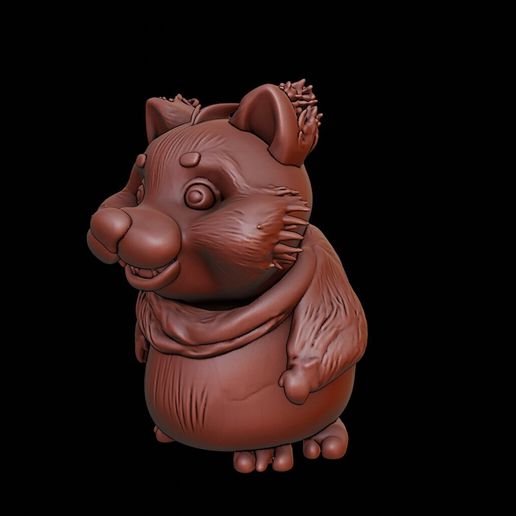 3D file Tanuki Beast Bust 👤 ・3D printing model to download・Cults