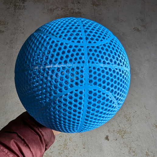 🏀 Airless Basketball - for BIQU PLA-HR filament・Free STL File for 3D ...