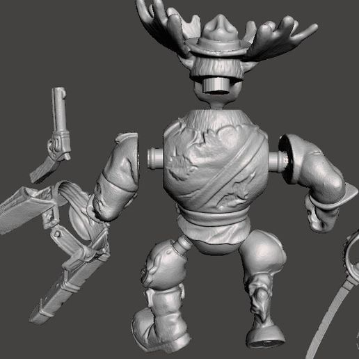 🥷 TMNT MONTY MOOSE VINTAGE・ STL File for 3D printing・Cults