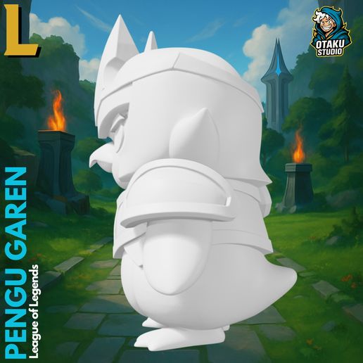 🎨 Pengu Garen - League of Legends Fan Art 3D Model・ STL File for 3D ...