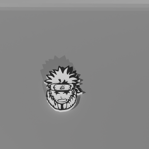 🎨 Naruto Cute - Wall Art Onecolor・ 3D File for 3D printing・Cults