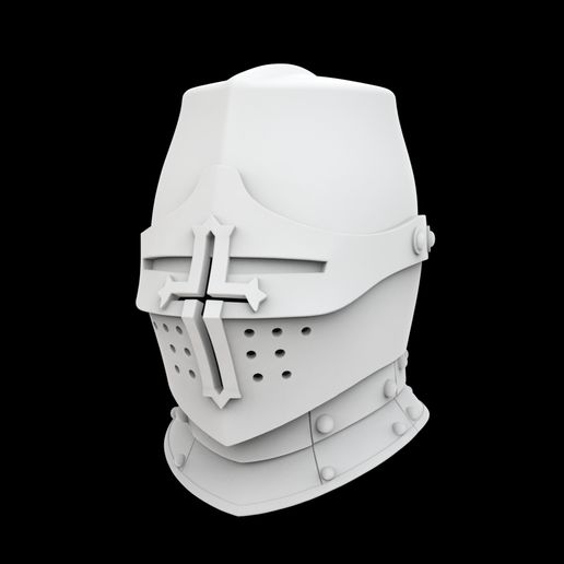 🪖 Medieval Knight Helmet 3D Print Model・ STL File for 3D printing・Cults