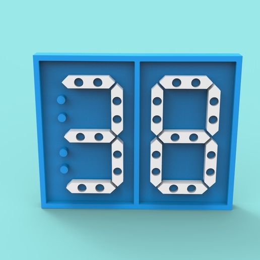 STL file Customizable Digital Number Plate 🧩 ・3D printer model to ...