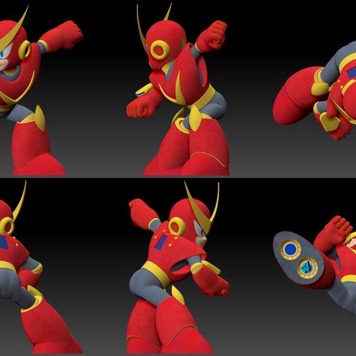 👨 Mega Man 2: Quick Man・ 3D File for 3D printing・Cults