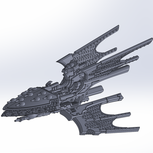 ️ Wraith Battleship・ STL File for 3D printing・Cults