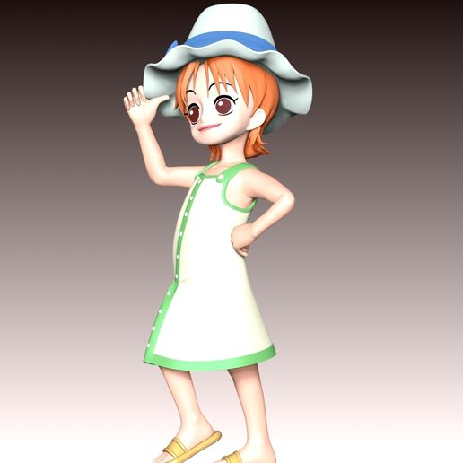 Archivo 3D Kid Nami - One Piece 💬 ・Diseño para descargar y imprimir en ...