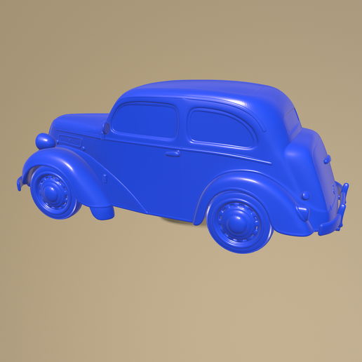 🚙 FORD ANGLIA E494A 2 DOOR SALOON 1949 PRINTABLE CAR IN SEPARATE PARTS ...