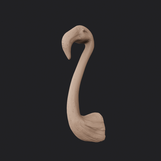 🦩 unusual flamingo figurine for wall decor・ STL File for ・Cults