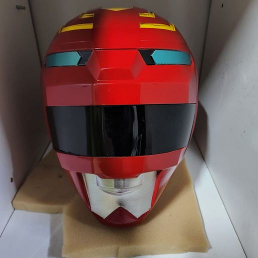power rangers in space red ranger helmet