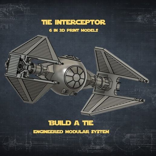 👔 TIE Interceptor - Build A TIE - Wing Mount A・ 3D File for 3D printing ...