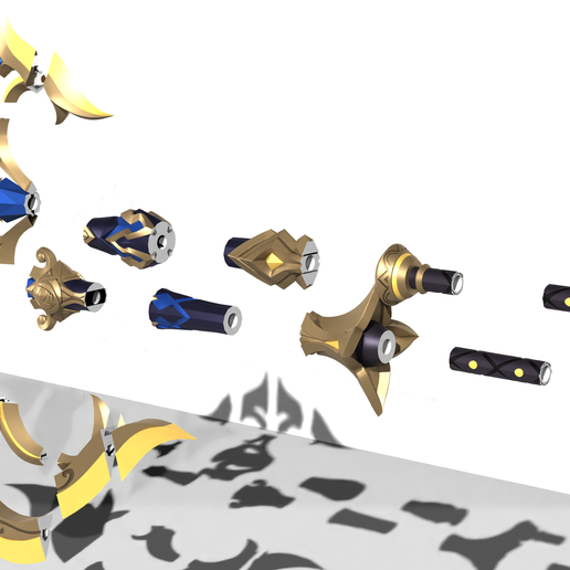 🎭 Genshin impact Navia Claymore Verdict model 3d print 3D print model ...