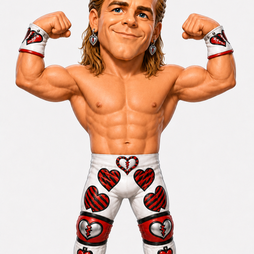 🤼 toony wrasslin' legends HBK Shawn Michaels wrestling figure・ STL File ...