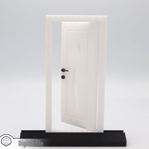 🚪 1:12 miniature Functional Door style 5 multi-color and multi-material ...